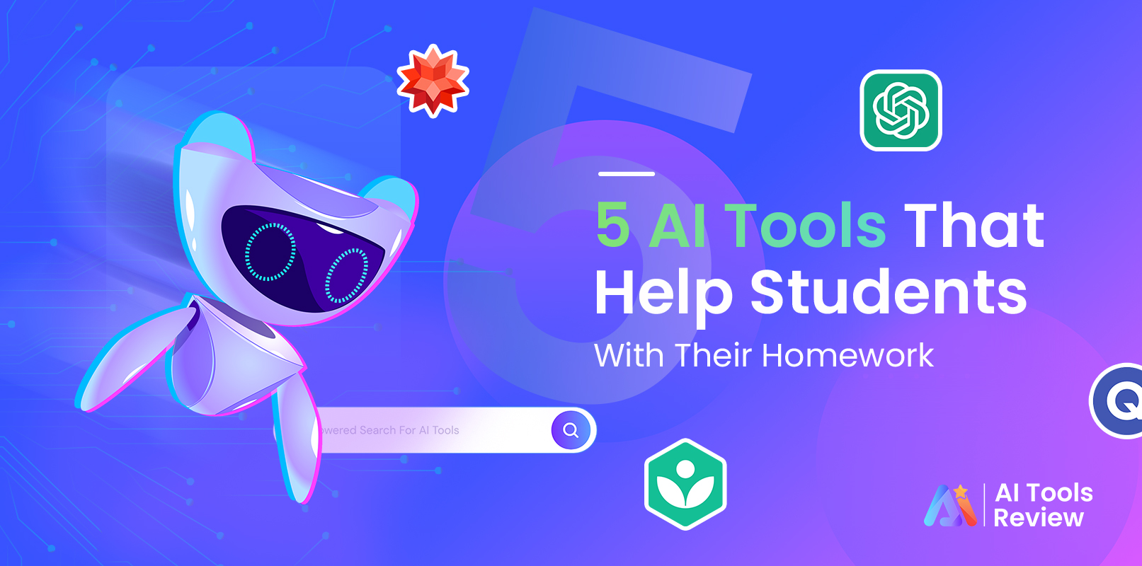5 AI Tools That Help Students With Their Homework - AI Tools Review Online